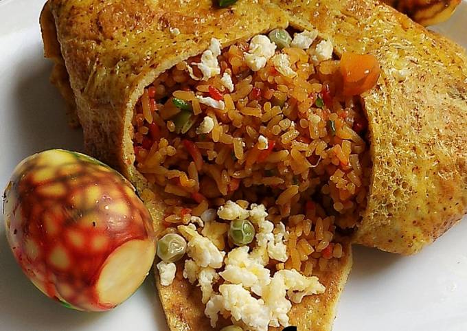 Omelette fried rice Recipe by Fateen - Cookpad