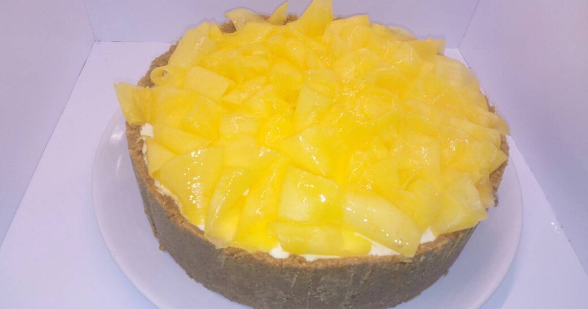 Pastel de queso y mango - 8 recetas caseras- Cookpad