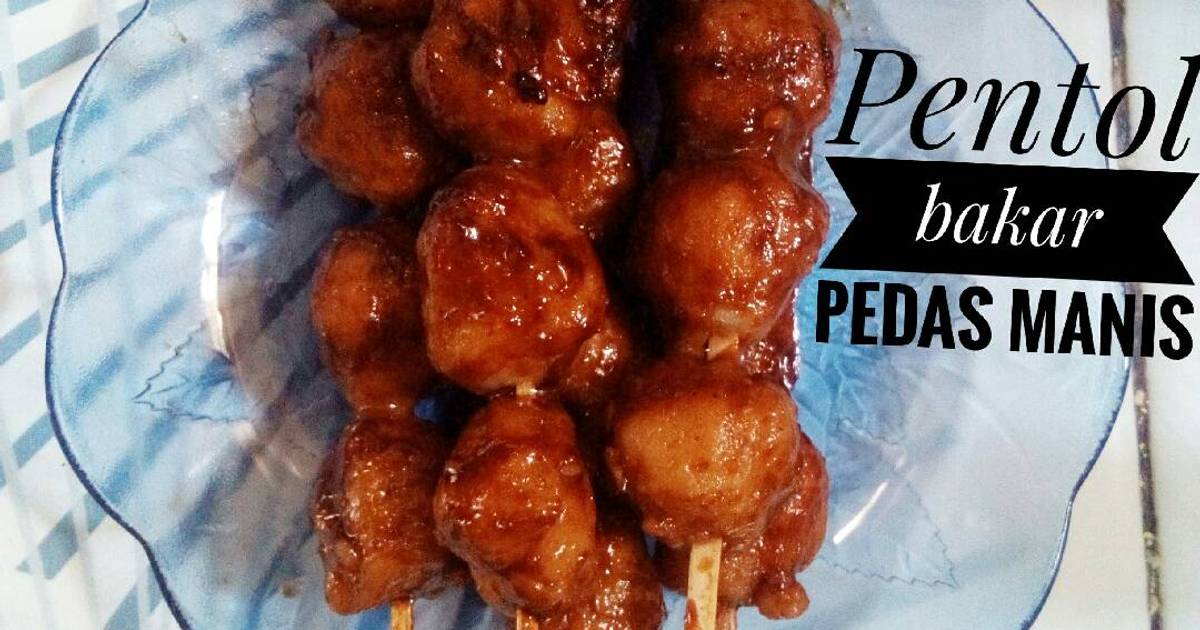 Resep Bakso / pentol bakar pedas manis oleh DapurVio - Cookpad