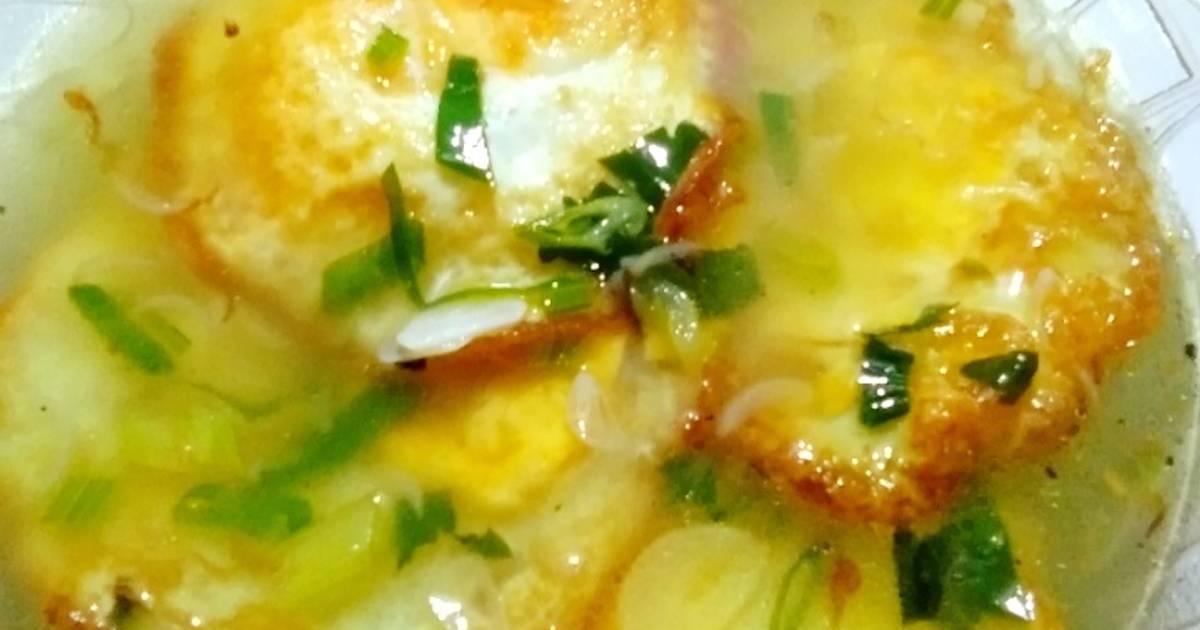 3 resep telur ceplok kuah bening enak dan mudah - Cookpad