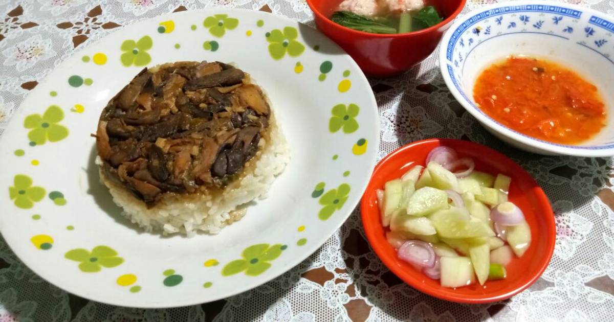 12 resep nasi tim daging udang enak dan mudah - Cookpad