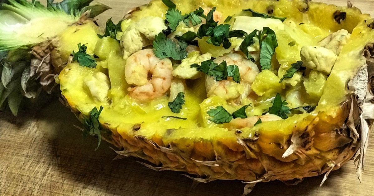 Frango Tropical Com Camarão E Ananás Receita por Luís Godinho - Cookpad