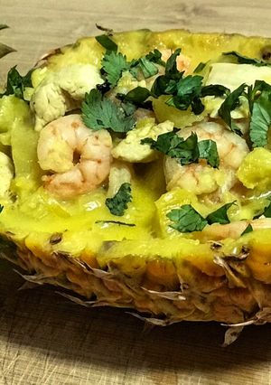 Frango Tropical Com Camarão E Ananás Receita por Luís Godinho - Cookpad