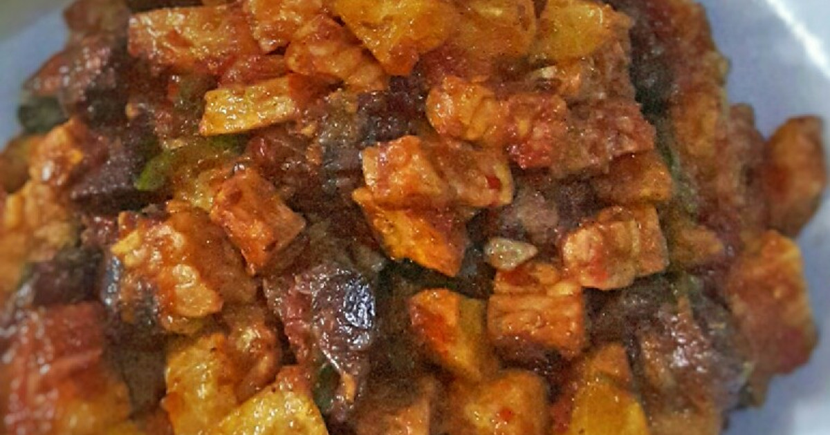 Resep Sambal Tempe Kentang Ati oleh V3 kitchenmade - Cookpad