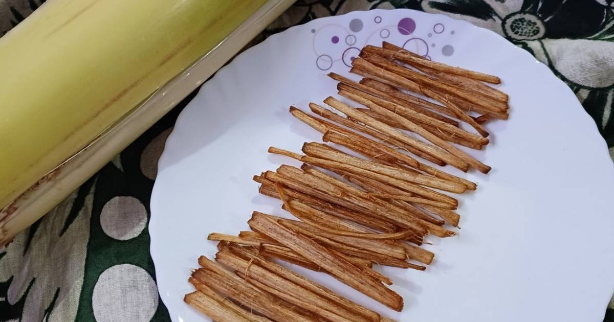 Banana Stem Fries Recipe by ZMA - Cookpad
