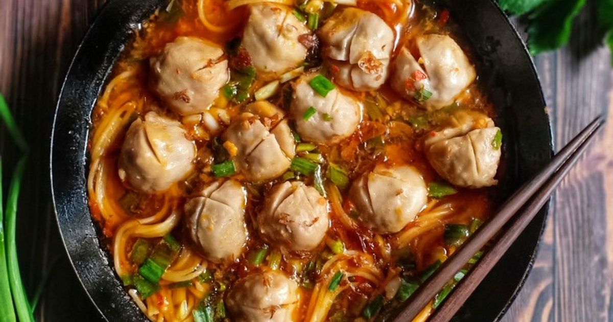 Resep Spaghetti Bakso Gurita Kuah Pedas oleh Oknisa Carolina - Cookpad