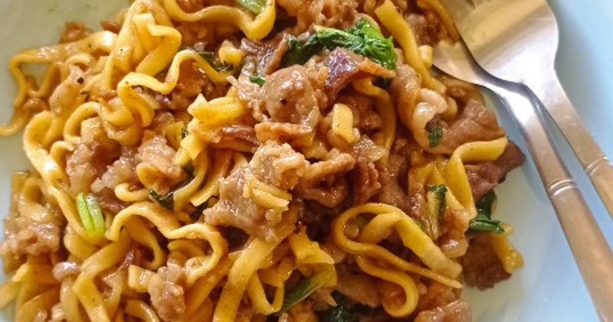 Resep Mie goreng beef teriyaki oleh maria dian andriana - Cookpad