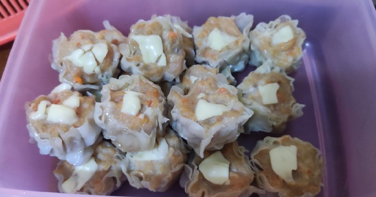 Resep dimsum ayam simple kulit pangsit rumahan enak dan mudah - Cookpad