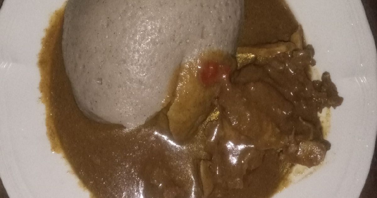 Tuwon Dawa With Miyan Kuka Recipe by Oum AF'AL Kitchen - Cookpad