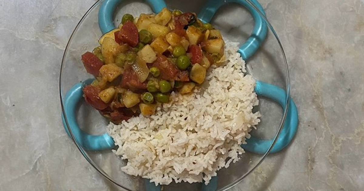 Vegetable curry and rice Recipe by Hania Hameed - Cookpad