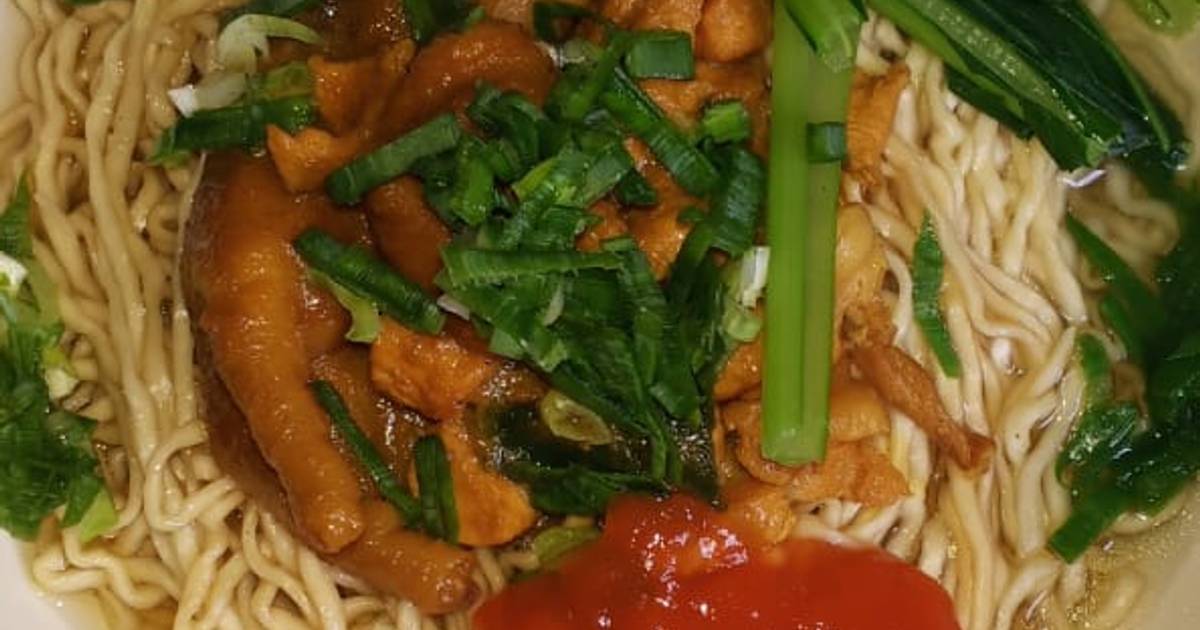 Resep Mie Ayam Jebret oleh rizka zakiah - Cookpad