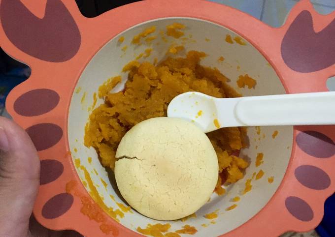Resep Snack MPASI 6+ Labu Kuning dan Biskuit Rusk oleh linda rahmadhani ...