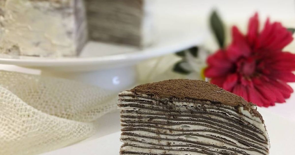 Resep crepe cake coklat ultah rumahan enak dan mudah - Cookpad