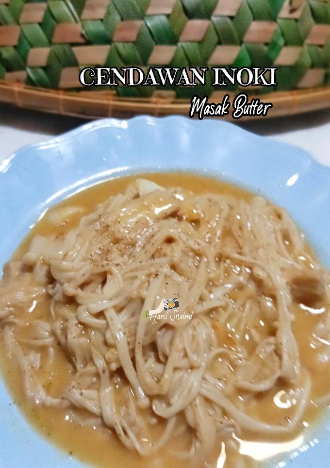 Resipi (15/10) Cendawan inoki masak butter oleh Hani Shaimi - Cookpad
