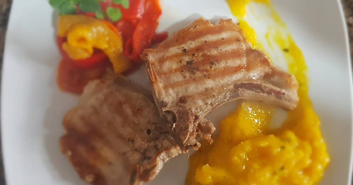 Costillas de cerdo con pure - 45 recetas caseras- Cookpad