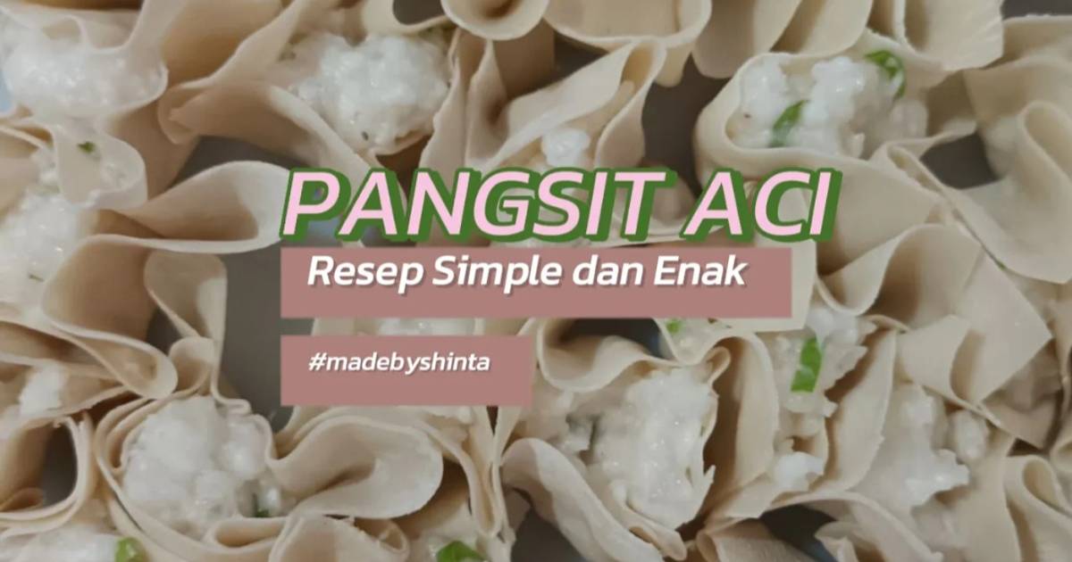 Resep Pangsit aci resep simple dan enak oleh Shinta Basrawi - Cookpad