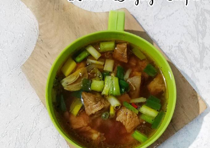 Resep Rawon Daging Simple oleh Lia Ariani - Cookpad