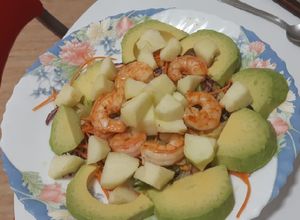 ensalada de langostinos y manzana - 67 recetas caseras- Cookpad