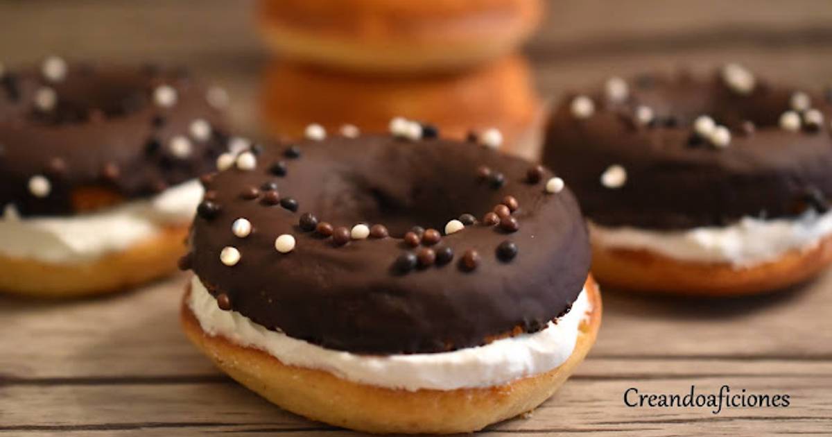 Donut rellenos - 55 recetas caseras- Cookpad