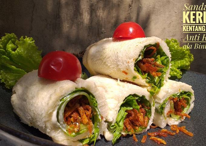 Resep Sandwich Kering Kentang & Teri oleh Binti Sae - Cookpad