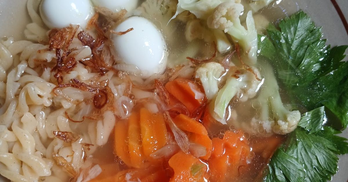 Resep sup pengantin tanpa ayam rumahan enak dan mudah - Cookpad