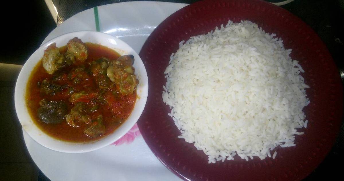 White rice and goatmeat stew Recipe by Adebola Grace Adewuyi - Cookpad