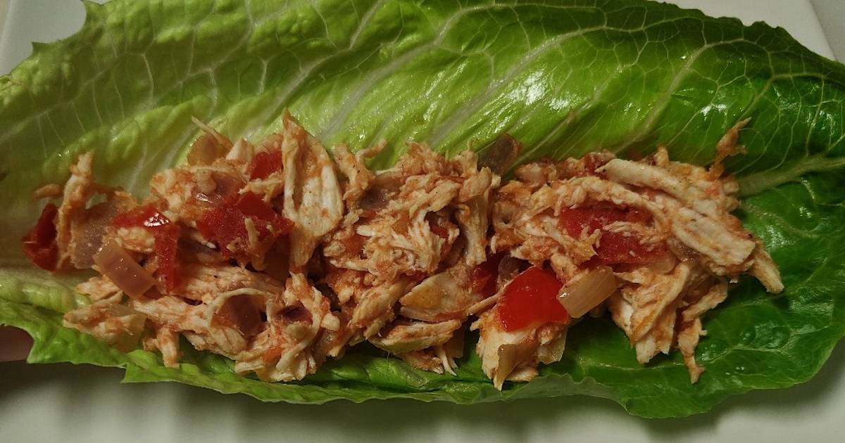 Barquita de lechuga con pollo Receta de Rut Borillo- Cookpad