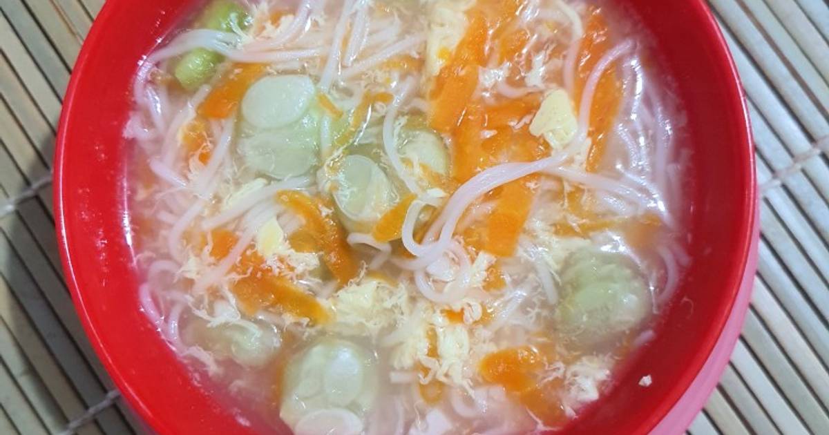 50 resep sup oyong telur misoa enak dan mudah - Cookpad