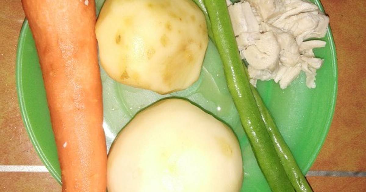 Resep Mpasi 6 bulan Pure kentang buncis ayam wortel oleh Nur Amalia ...