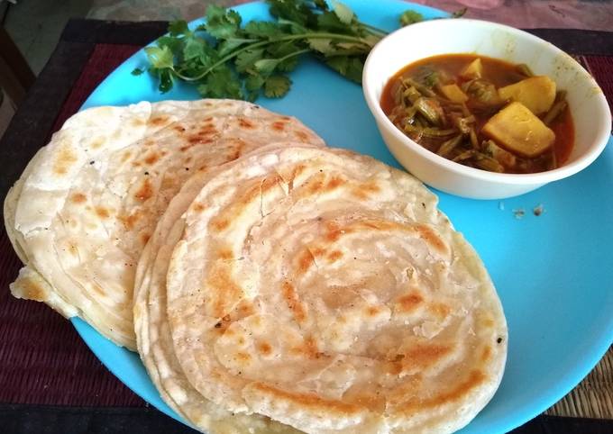 Malabar paratha Recipe by Mukti Sahay - Cookpad