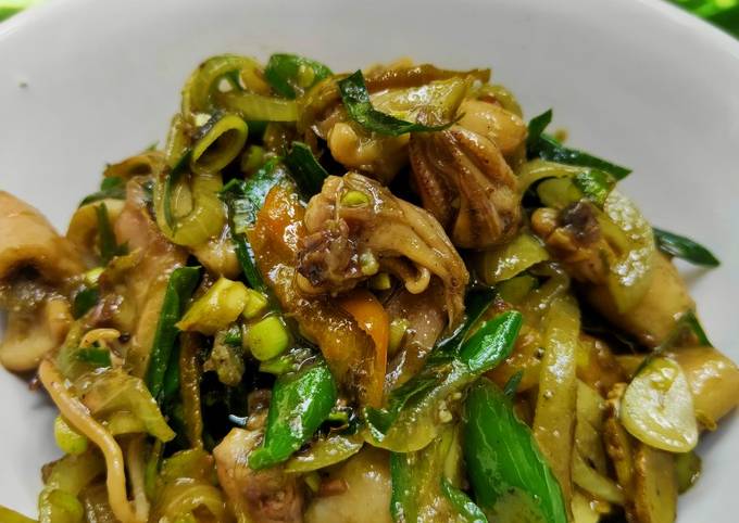 Resep Oseng cumi asin jahe oleh Mustika Dewi - Cookpad