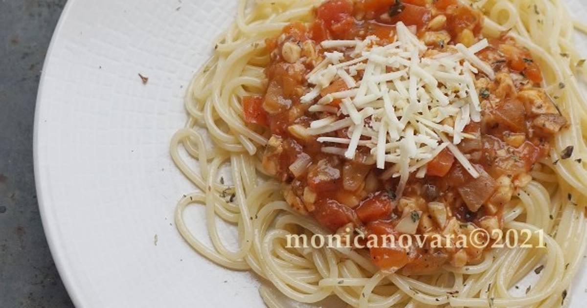 Resep Spaghetti Bolognese Tempe oleh Monica Novara H. - Cookpad