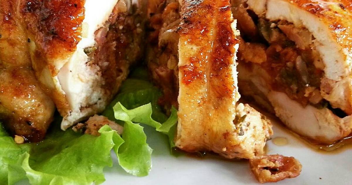 Pechugas de pollo con crema de hongos - 565 recetas caseras- Cookpad