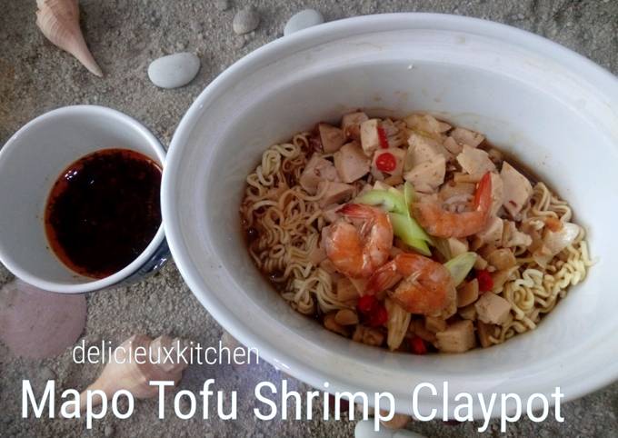 Resep Mapo Tofu Udang Claypot oleh Delkitchen by scly - Cookpad