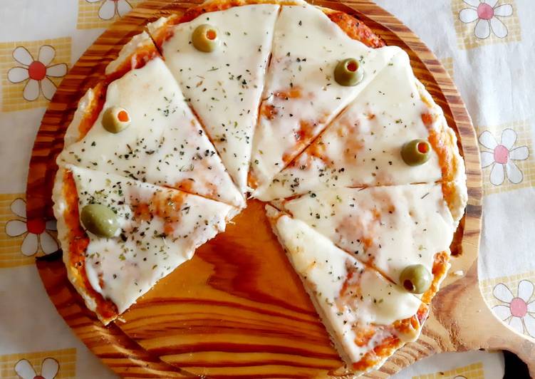 Pizza Con Harina Leudante 🍕 Receta De Norali Cookpad