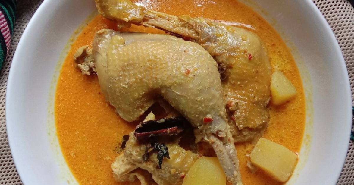 Resep Gulai Ayam Kampung oleh Manda Evie - Cookpad