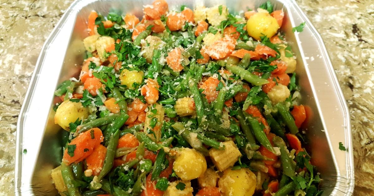Garlic Butter Sautéed Vegetables With Parmesan Cheese Recipe by Kumkum ...