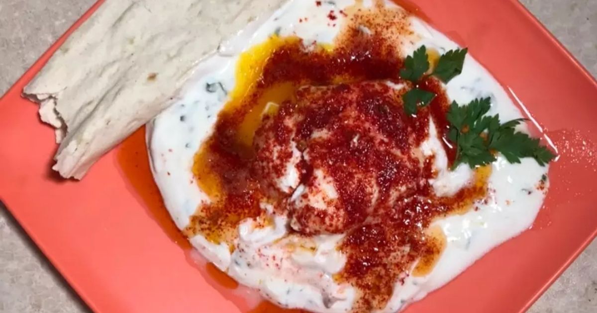 Chilbeesh (çılbır🇹🇷) Turkish Poached Eggs Recipe by *𝑆𝑎𝑖𝑛𝑎🌈🏡*