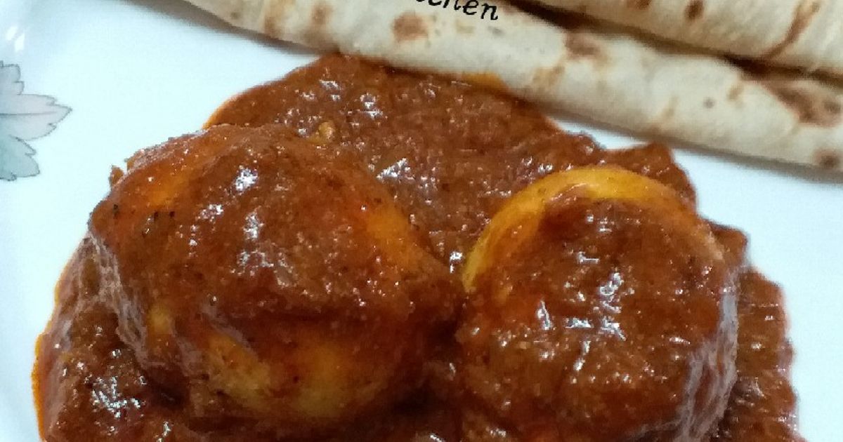 Punjabi Dhaba Style Egg Curry Recipe by Rosalyn John - Cookpad