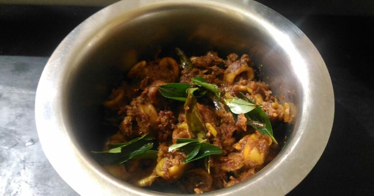 Nadan Koonthal Roast [ Squid / Kanava / Kadampa ] Recipe by shibi - Cookpad