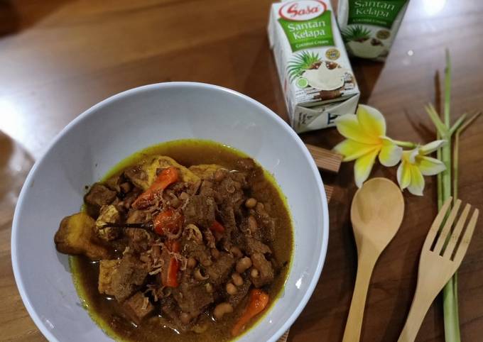 Resep Brongkos Daging Sapi oleh Iin Prasetyo - Cookpad
