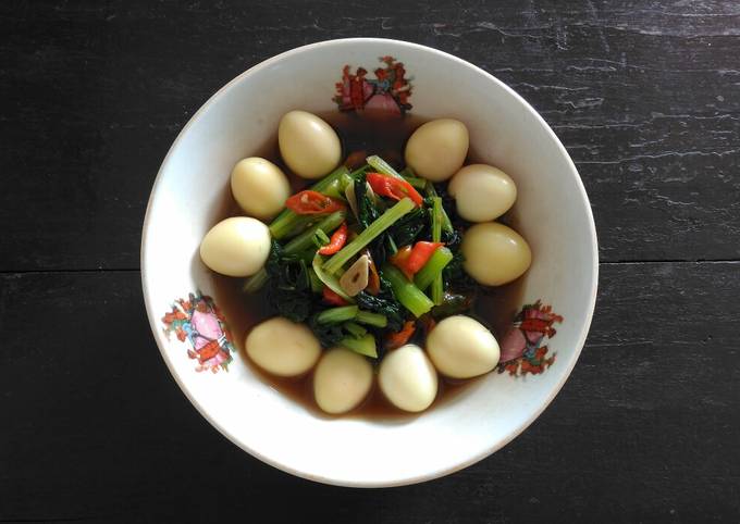 Resep Cah Caisim Telur Puyuh oleh CHA - Cookpad