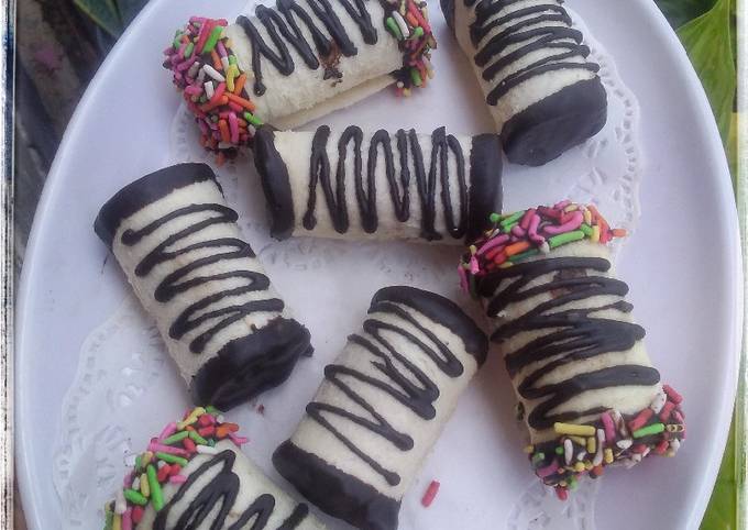 Resep Banana Roll Cake Versi Roti Tawar Oleh Imas Halwati Cookpad