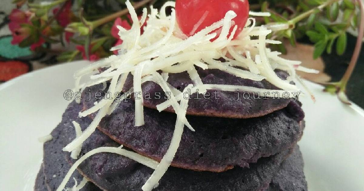 Resep [menu diet] Pancake Ubi Ungu oleh Dyah Ajeng Prasetyaningtyas ...
