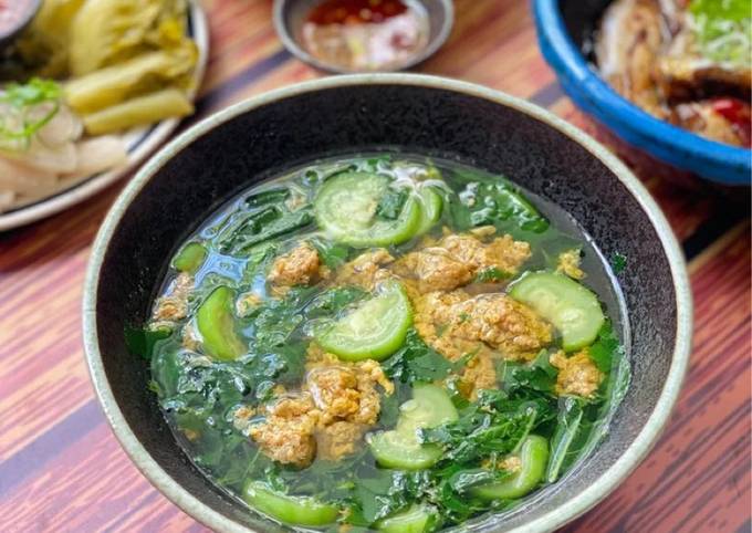 Cách Làm Món Canh Rau Tập Tàng Nấu Cua của Rose Truong - Cookpad