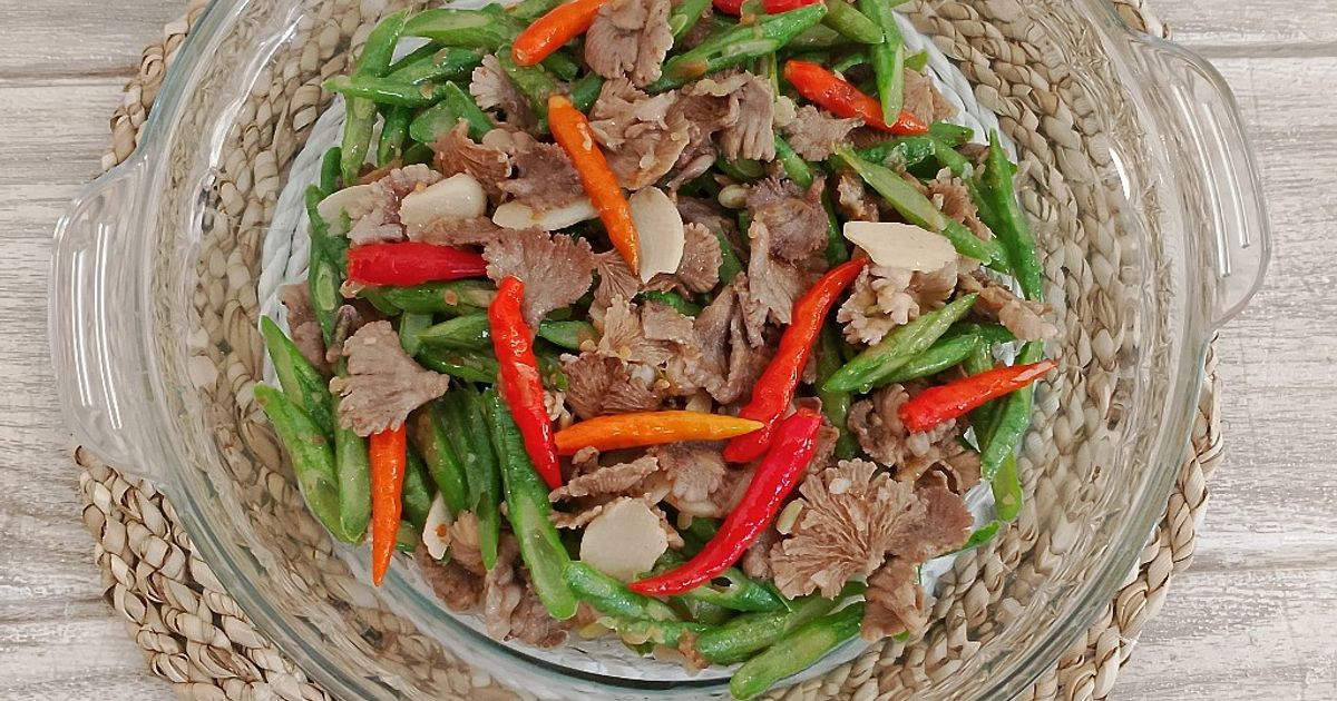 Resep Tumis Jamur Grigit Kacang Panjang oleh Sisi Cantik - Cookpad