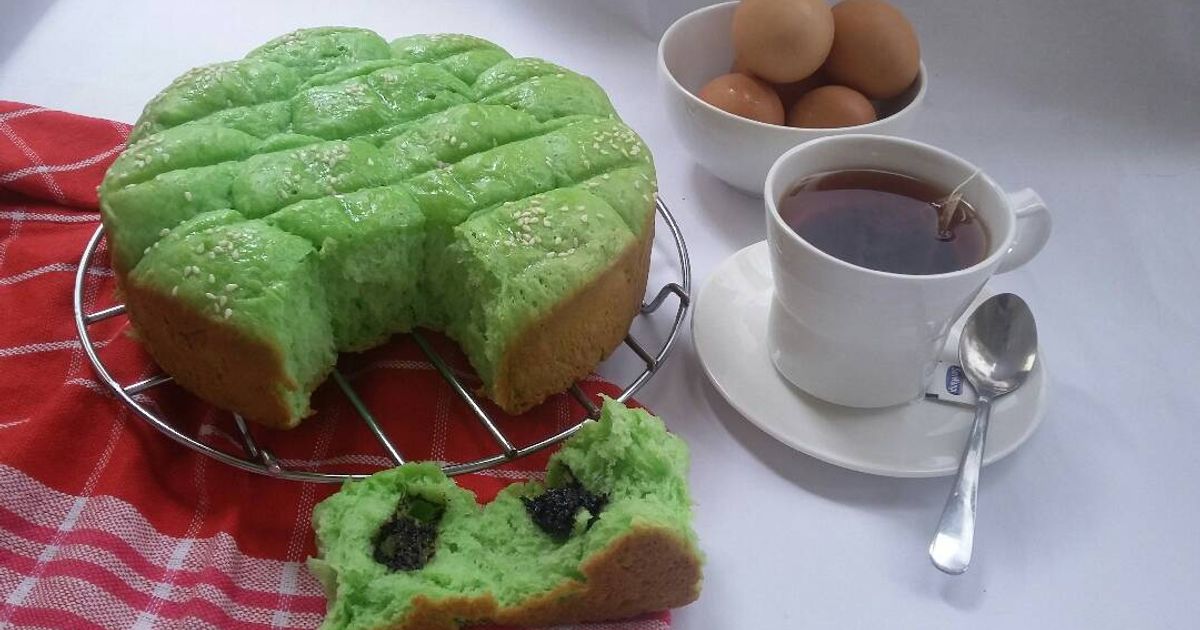 Resep Roti Manis Sobek Rasa Pandan Isi Coklat No Ulen oleh Michico ...