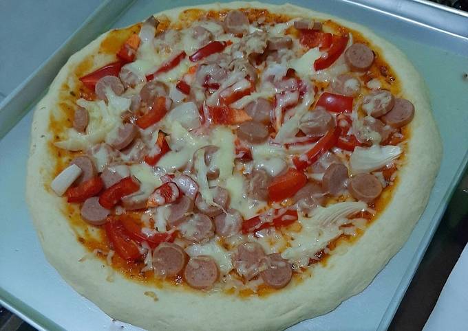 Resep Pizza paprika merah oleh Jundiyah - Cookpad