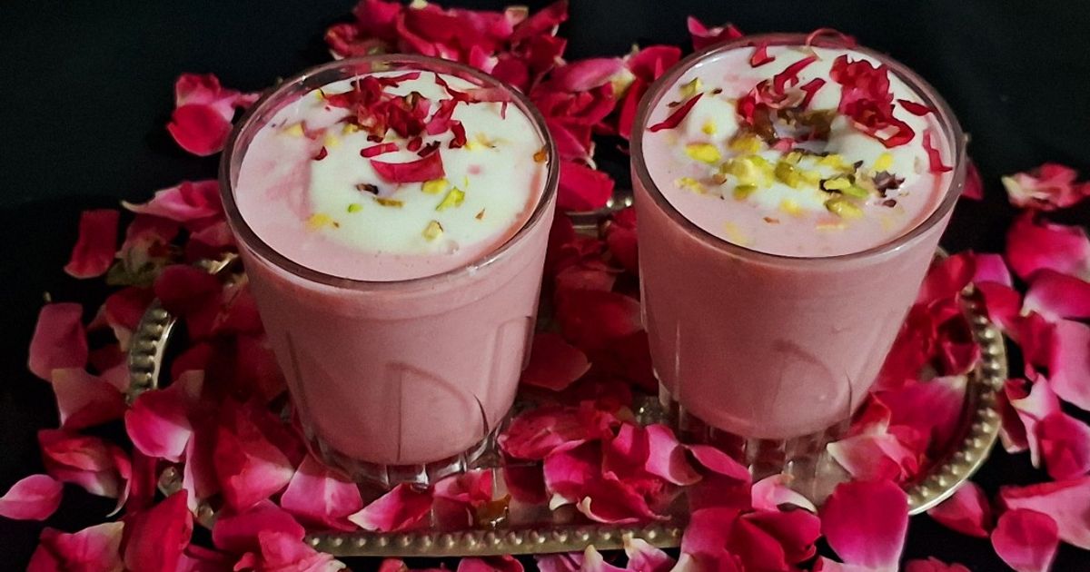 Gulkand Milkshake Recipe by Keshma Raichura - Cookpad