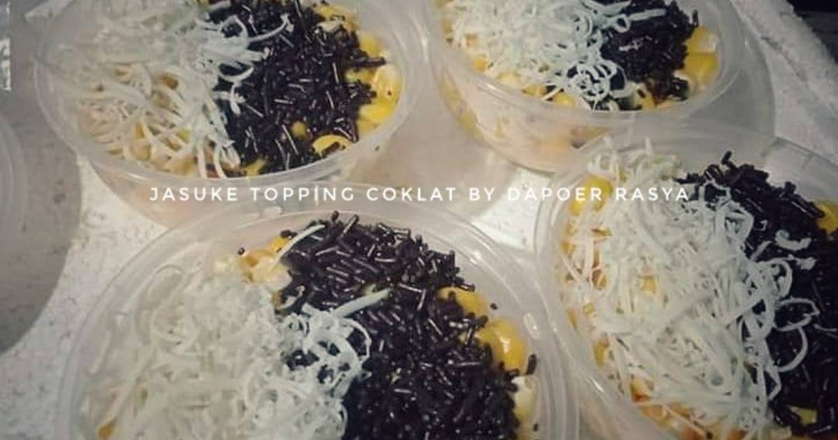 Resep Jasuke (Jagung Susu Keju) topping coklat oleh Dapoer Rasya - Cookpad